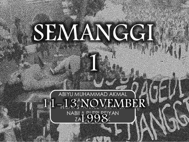 Tragedi - Tragedi di Indonesia: Tragedi Semanggi 1