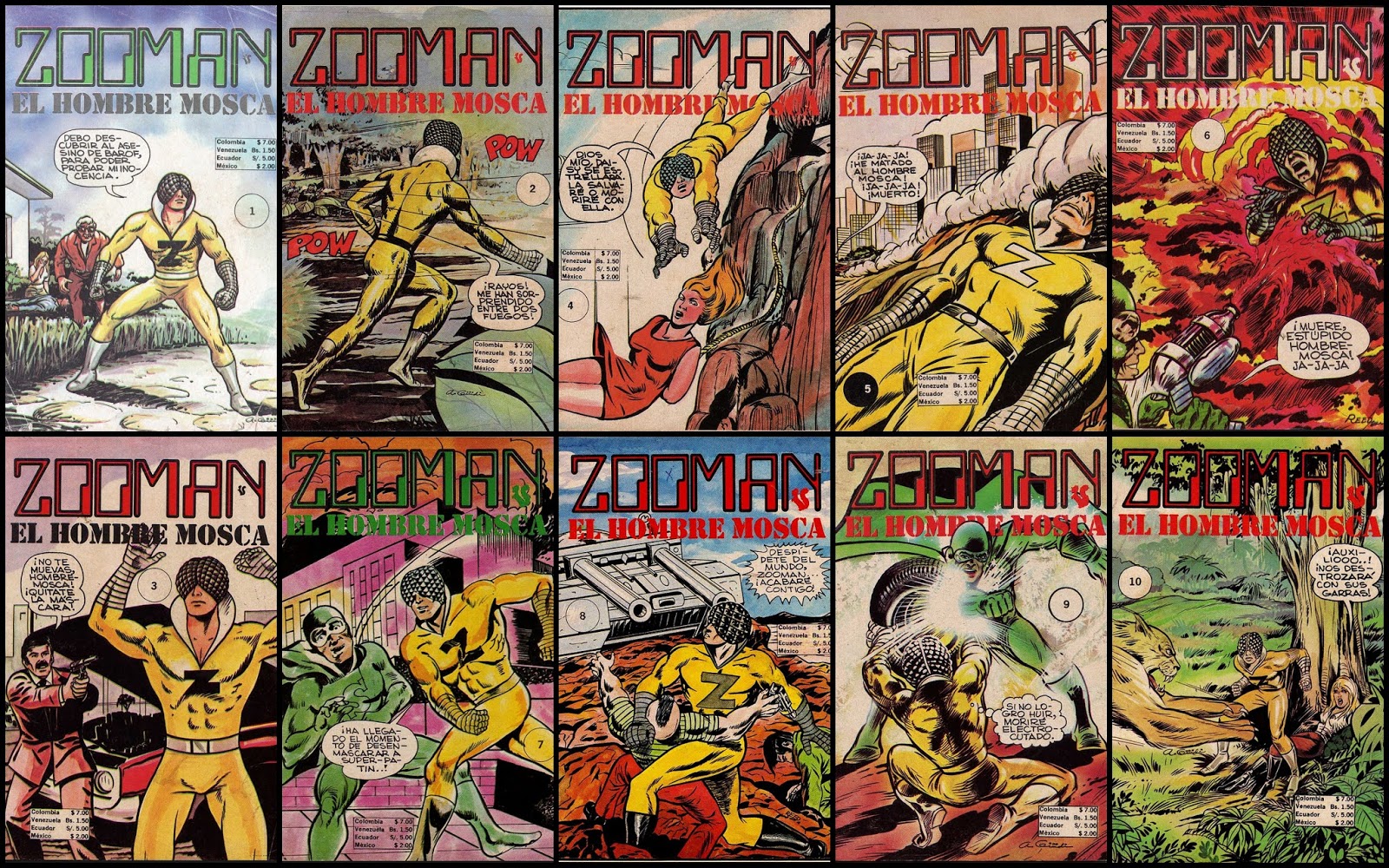 COMICS EN ESPAÑOL: ZOOMAN EL HOMBRE MOSCA