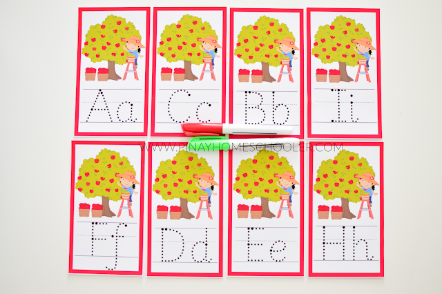 Apple Themed Preschool Math and Literacy Center | The Pinay Homeschooler