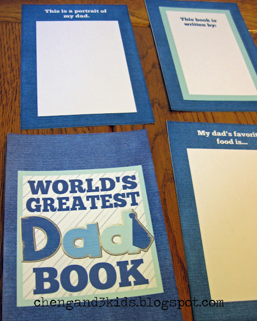 Cheng and 3 Kids: FREE Printable World's Greatest Dad Book