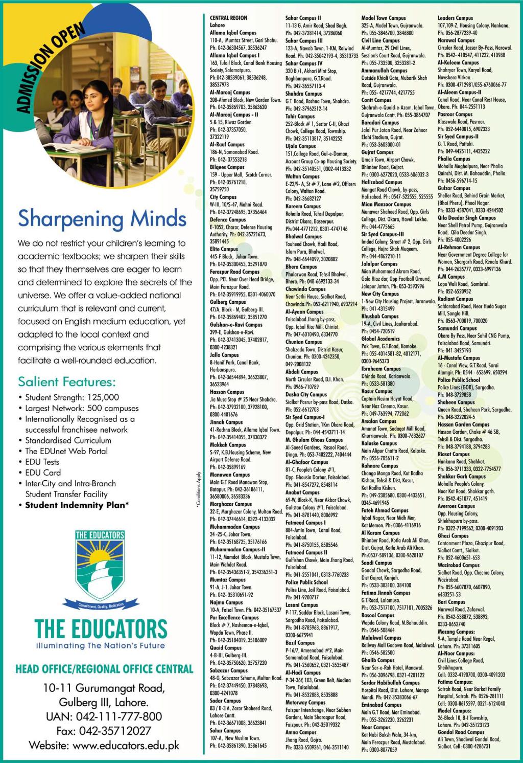 EDUCATION GUIDANCE - FIND YOUR EDUCATION SOLUTIONS: THE EDUCATORS ...