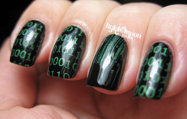 Light of the Moon Nails: Matrix Nail Art for the Nail Challenge ...