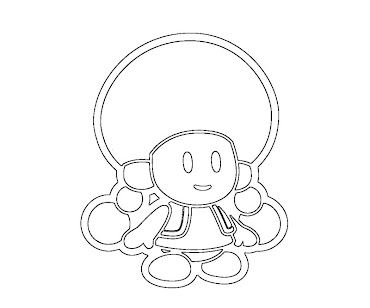 #7 Toadette Coloring Page