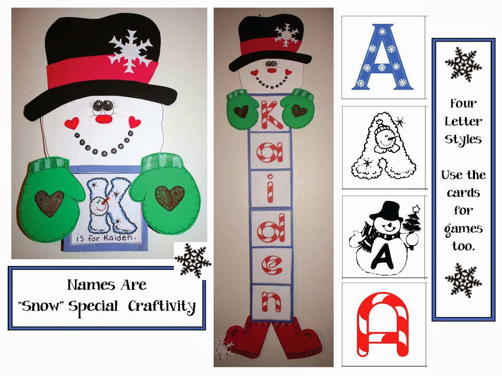 Winter Alphabet Craftivity - Classroom Freebies