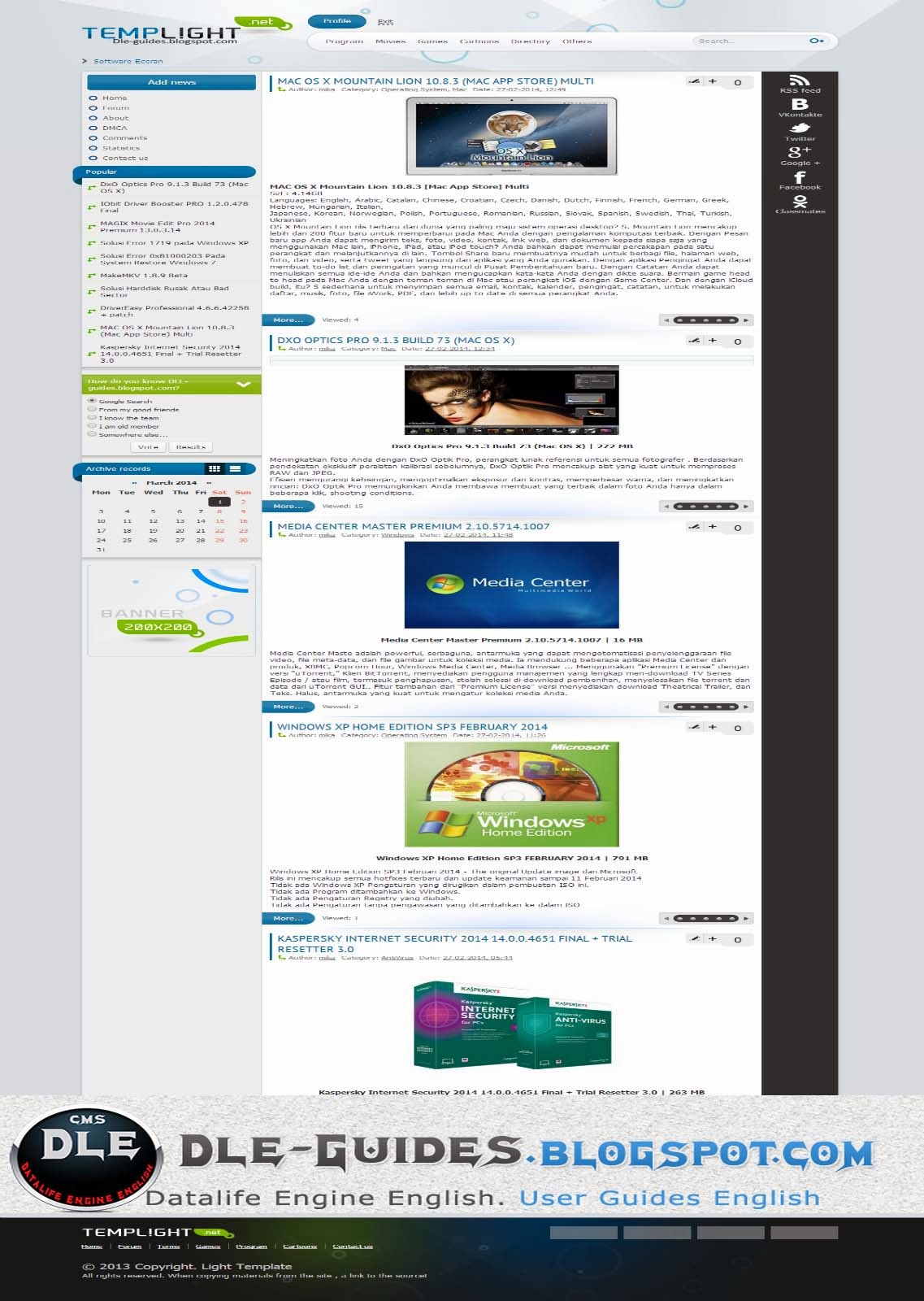 Light Template for DLE 10.1 - ENG
