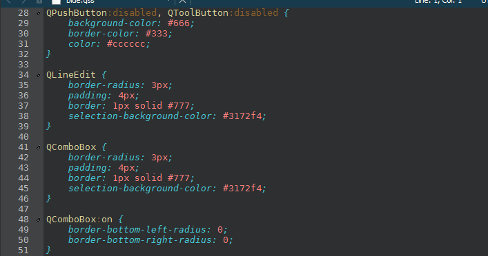QSS syntax highlight in Qt Creator · One Transistor
