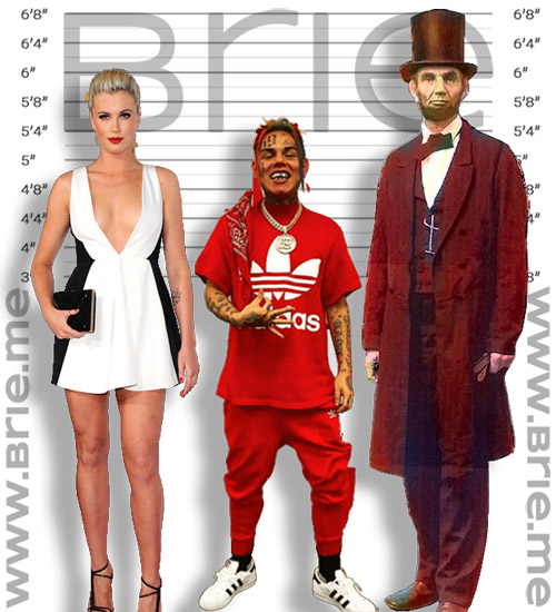 6ix9ine Real Height - Brie