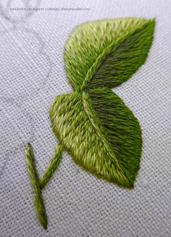 The Sharp Needler: Thread Painting Basics: Leaves and Stems