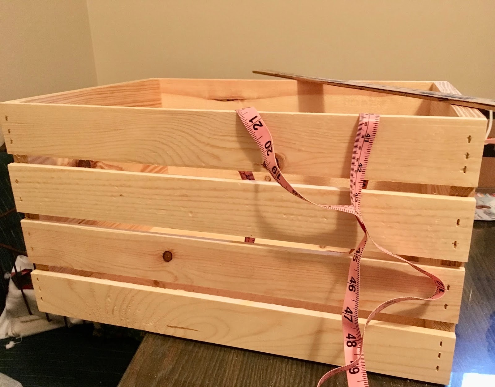 Ms. Nancy's Nook : Lined Wood Crates - DIY