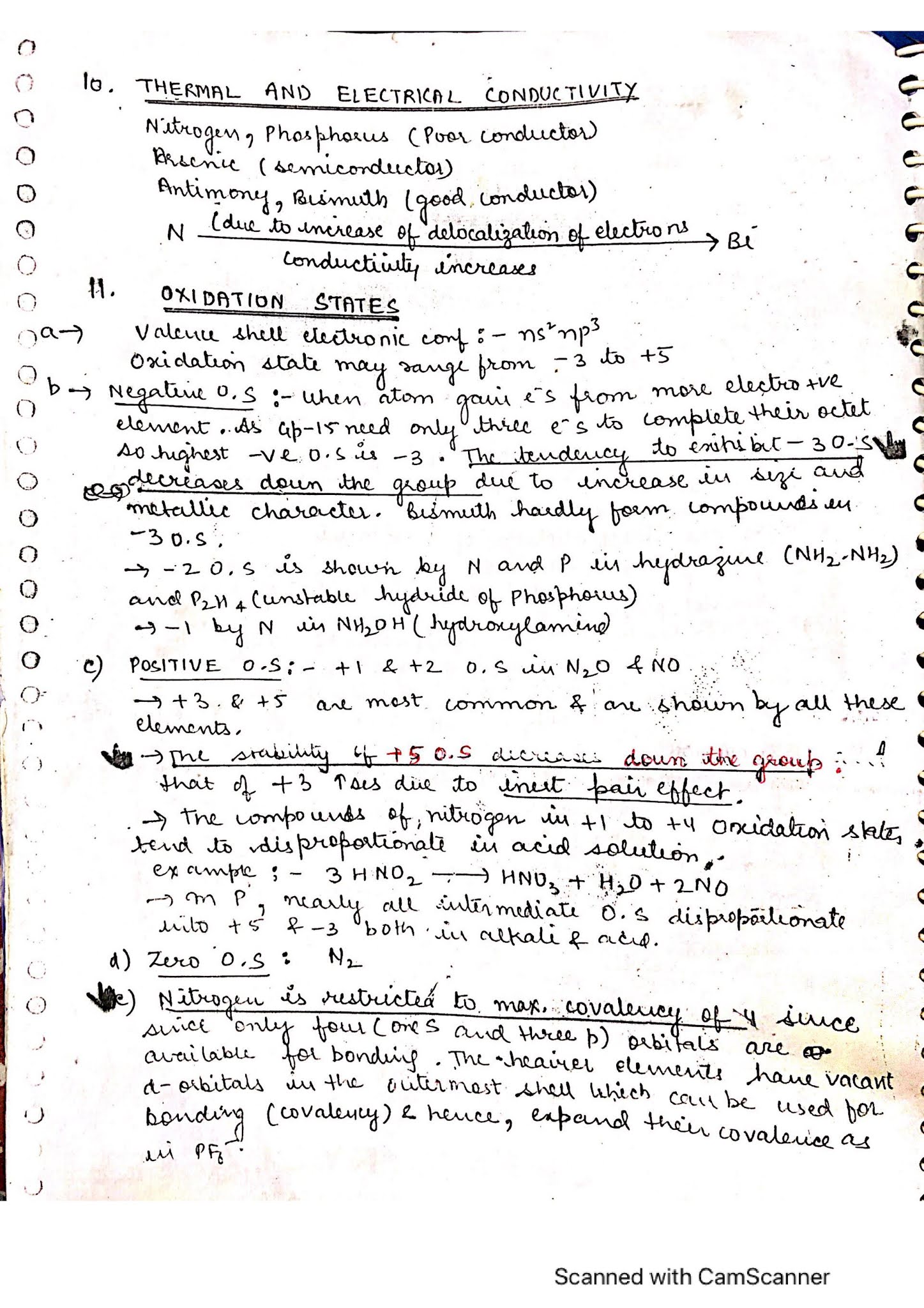 Chemistry Chapter 7- The P-Block Elements Part-1 Class 12 Handwritten ...
