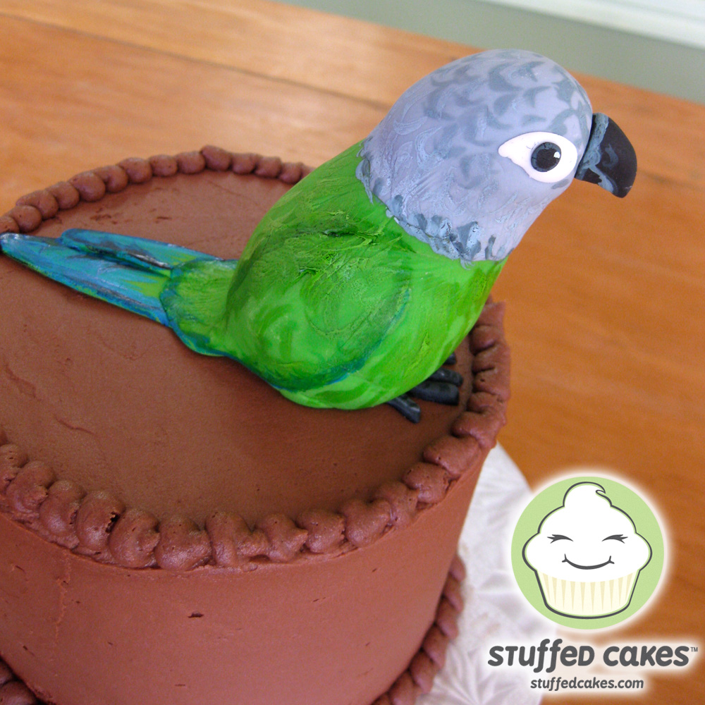 Stuffed Cakes: Pickle the Parrot Cake