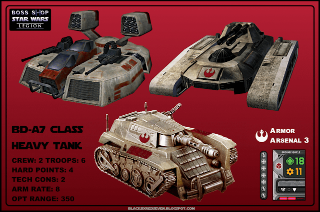 BLACK SIX RED SEVEN: BOSS SHOP: LEGION - REBEL BD-A7 HEAVY TANK PROJECT ...