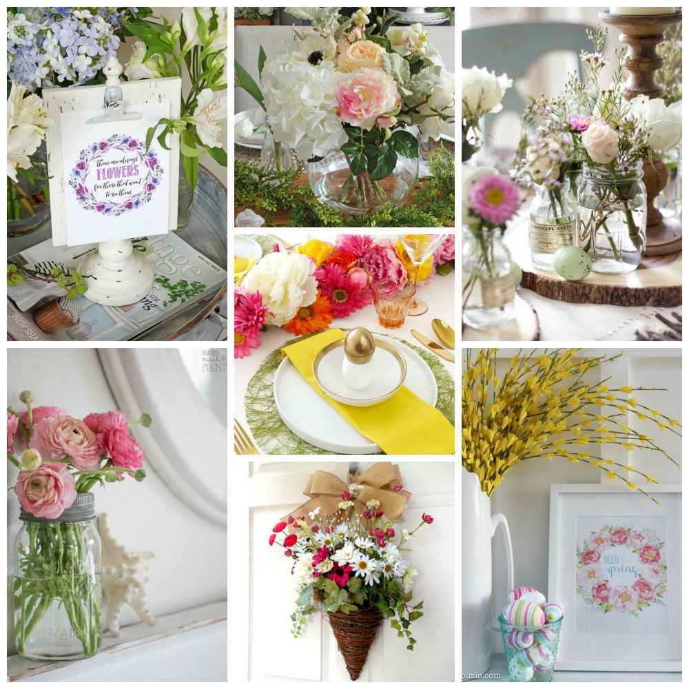 Spring Flower and Easter Egg Inspiration Plus Create Link Inspire Party