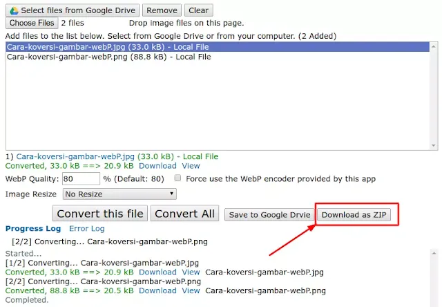 Cara Konversi Gambar ke Format WebP