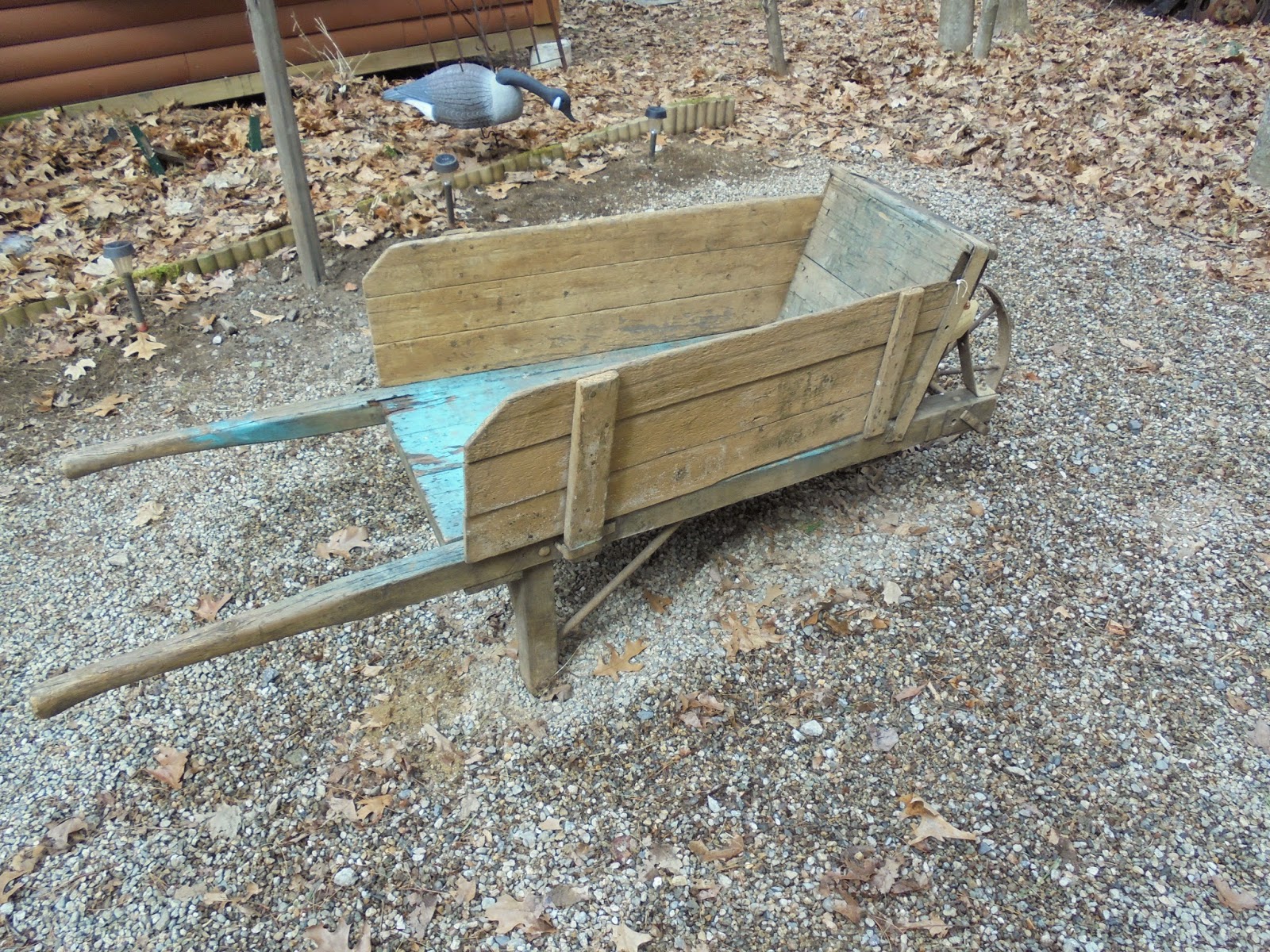 Log Cabin Antiques & Gifts: Original and primitive wheelbarrow