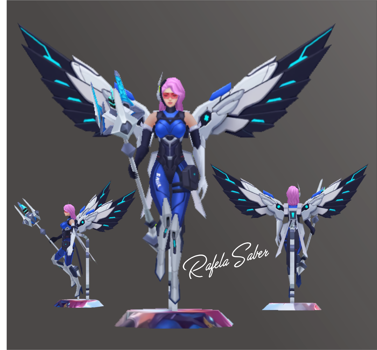 Eiji Papercraft: Hero Mobile Legends Rafaela Saber Papercraft