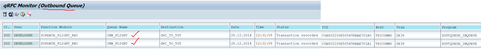 TECHSAP : qRFC with Outbound Queue & Inbound Queue between two ...