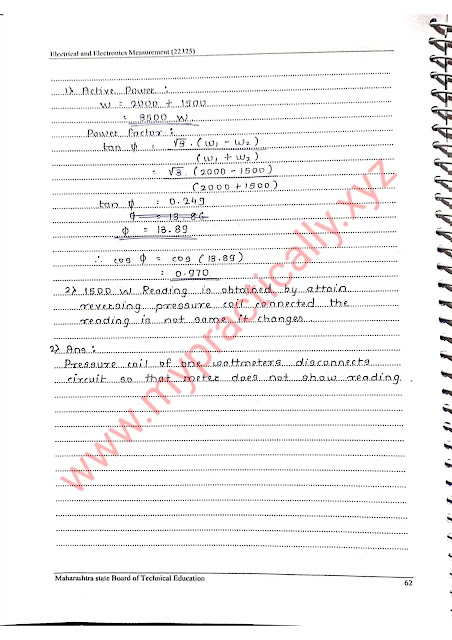 22325 Electrical and Electronics Measurements EEM | Lab Manual Answers ...