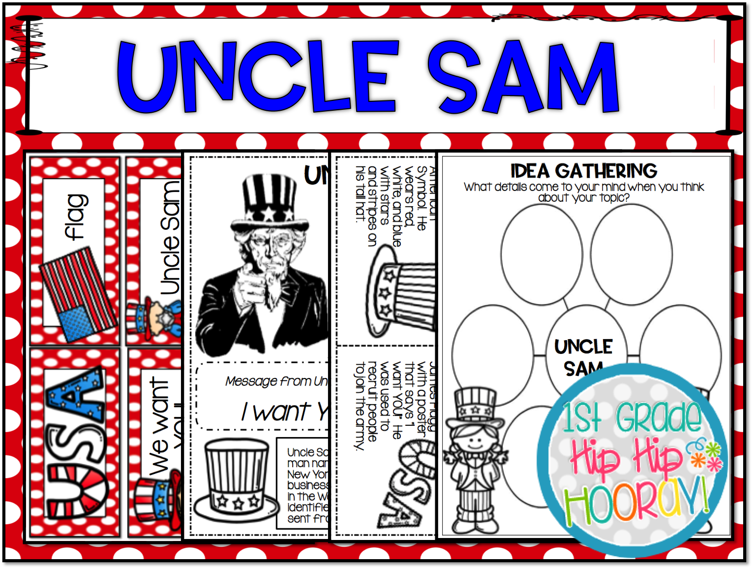 1st Grade Hip Hip Hooray!: Uncle Sam Day September 13th