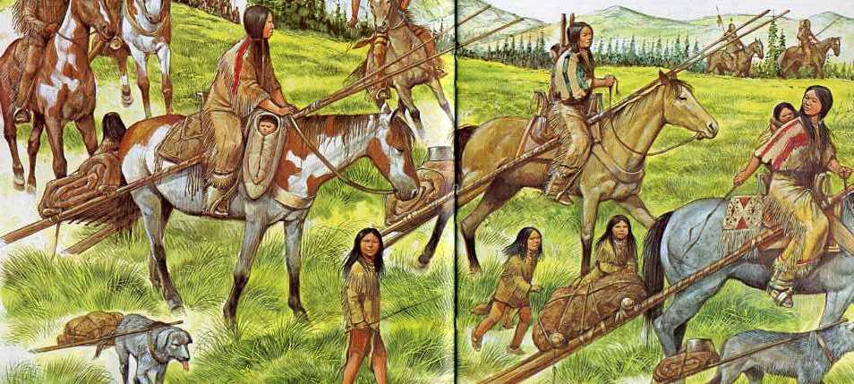 LOS INDIOS: LOS INDOS ERAN NÓMADAS