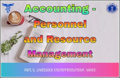 Accounting - Personnel and Resource Management.