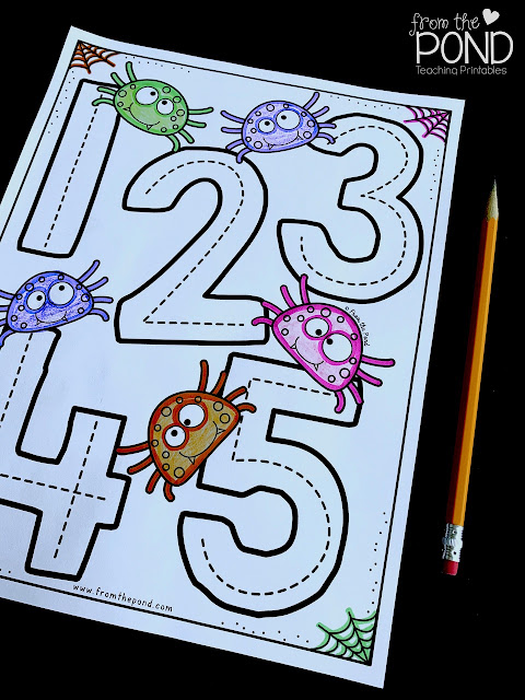 Spider Number Writing | From the Pond