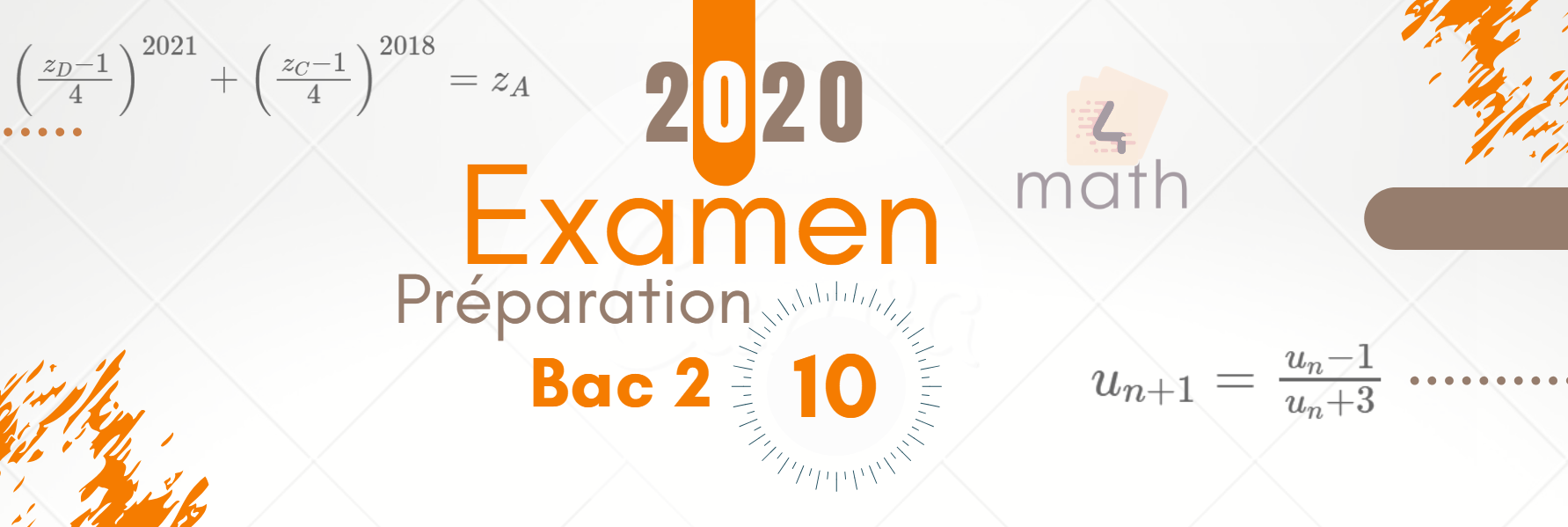 Examen Bac 2 2020 Math Préparation 10