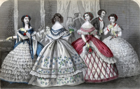Mole's Genealogy Blog: Souvenir Saturday: the crinoline era - 1850s