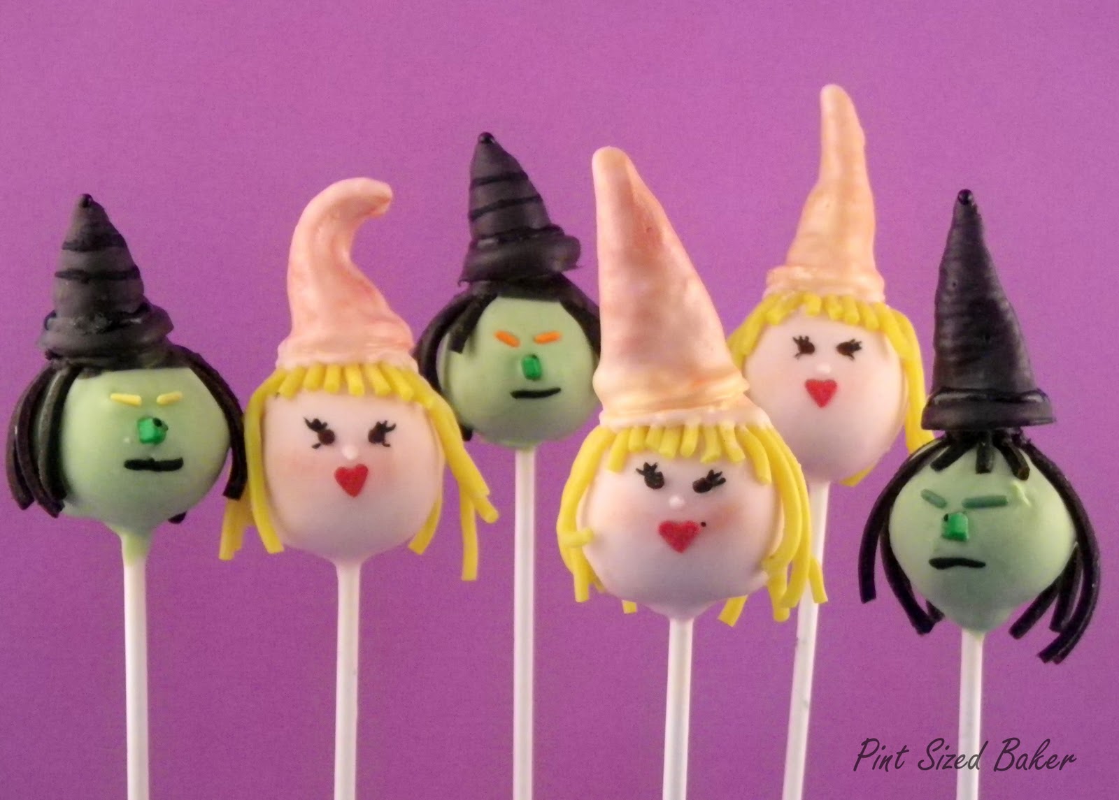 Elphaba and Glinda Cake Pops • Pint Sized Baker