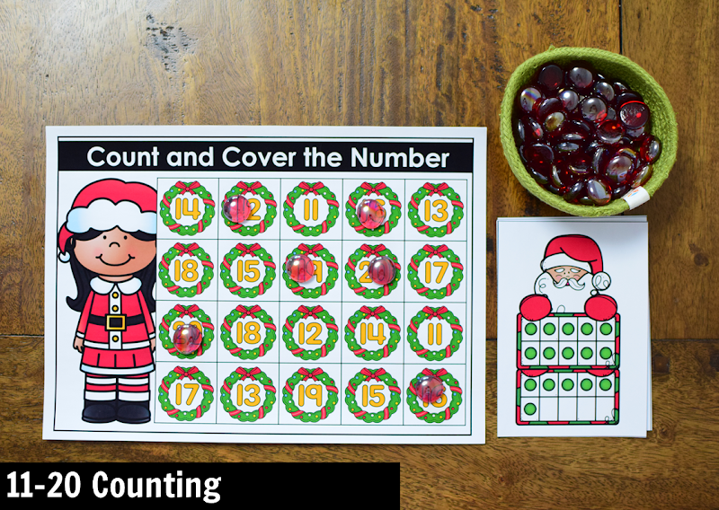 Kindergarten Math Center for December | The Pinay Homeschooler