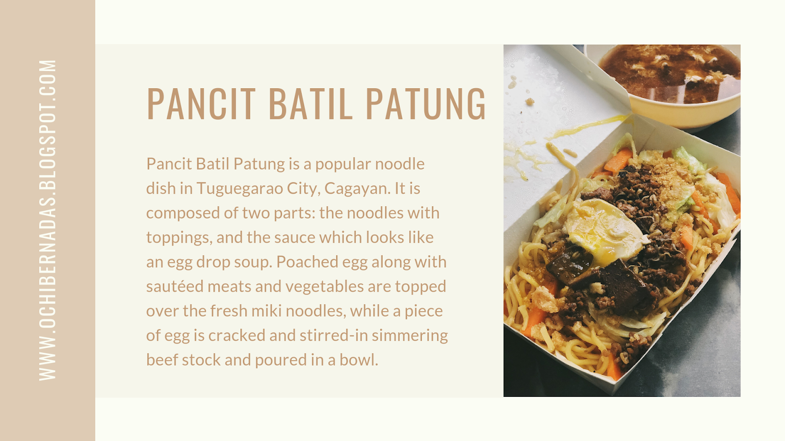 Trying Pancit Batil Patung For The First Time - Ochi In The City