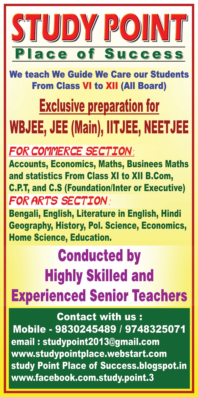 STUDY POINT "PLACE OF SUCCESS": December 2012