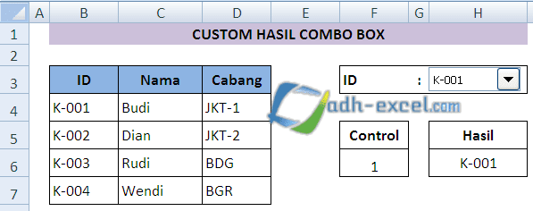 Menambahkan Format Kedalam Hasil Combo Box Excel ADH EXCEL COM Tutorial Menambahkan Format Kedalam Hasil Combo Box Excel ADH EXCEL COM Tutorial