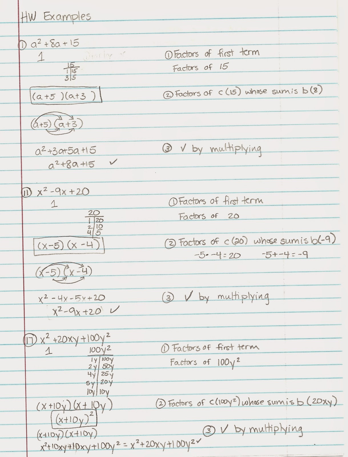 Algebra Alerts (Algebra 1 and 2): Algebra 1: Lesson 10.2 Notes and HW ...