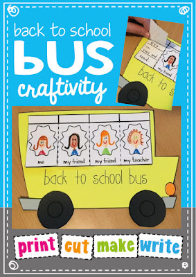 Back to School Bus Craftivity | From the Pond