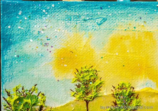 Layers of ink: Spring Canvas Mixed Media Tutorial