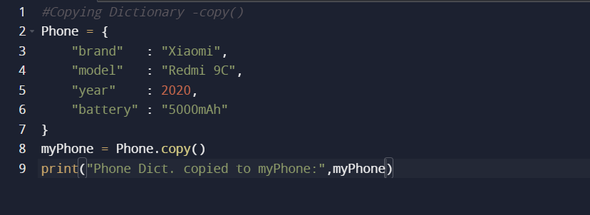 Geek4Tutorial.com: Dictionaries in Python