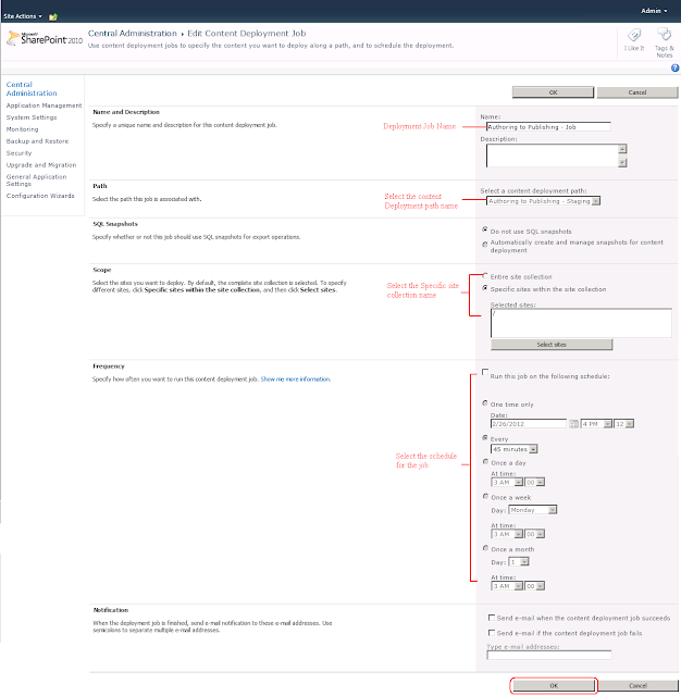 SharePoint Blog: Configure Content Deployment in SharePoint 2010