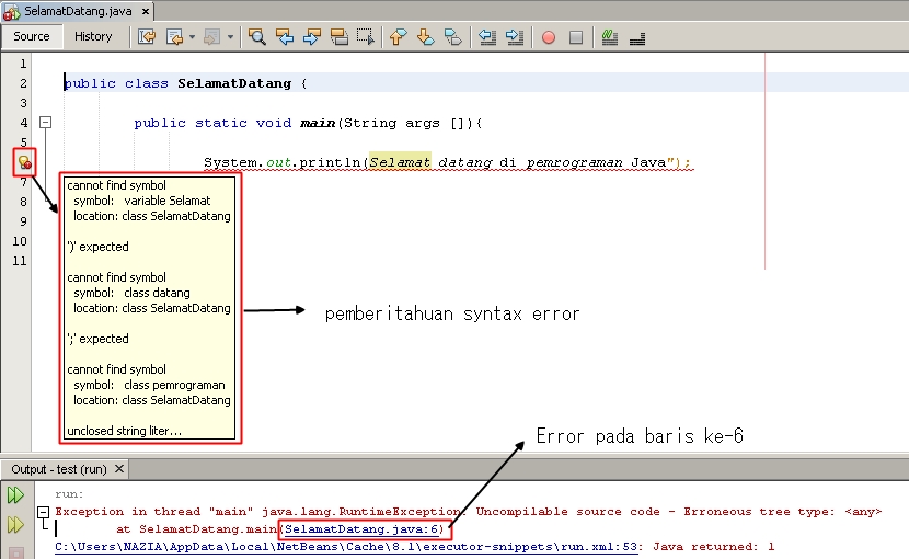 Kenali Jenis Error Pada Pemrograman Java Belajar Java Dengan Mudah