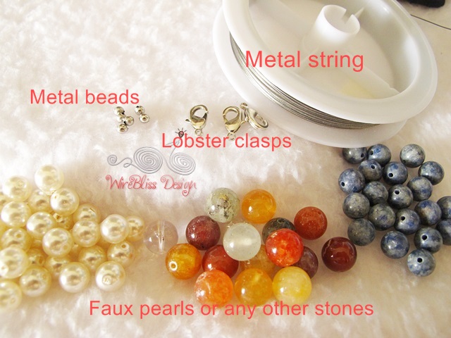 WireBliss's Wire Jewelry: DIY Tutorial - Stringing your Own Beaded ...