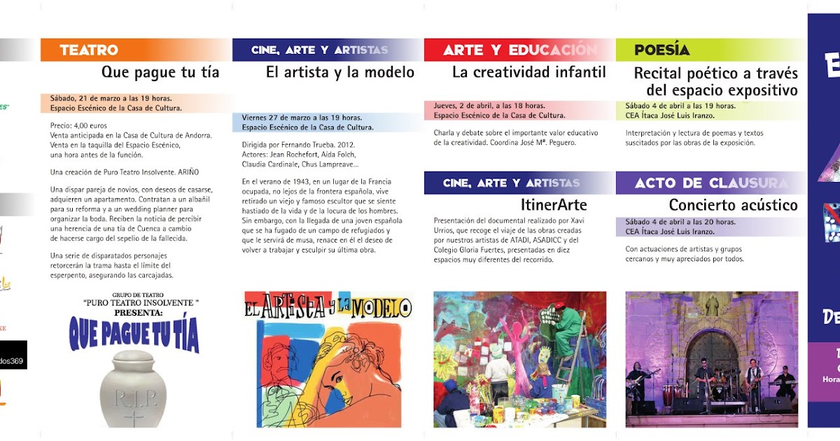 CEA Ítaca-José Luis Iranzo: "ARTE DE TODOS PARA TODOS"...PROGRAMA CULTURAL