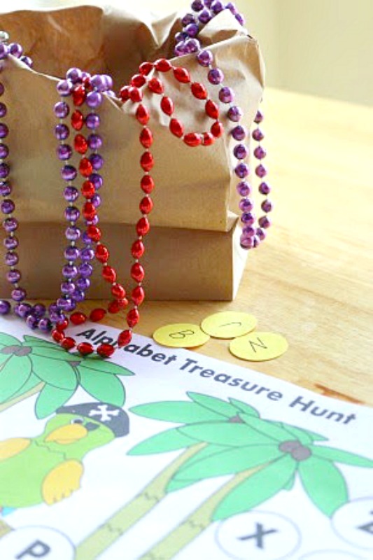 Letter Find Treasure Hunt | Preschool Pirate Activity | School Time ...