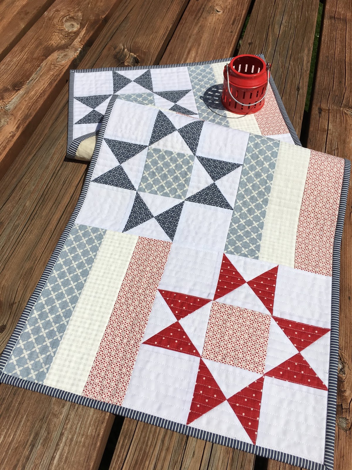 Fresh Dew Drops: New Quilt Pattern: Stars and Bars