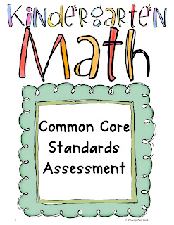 Kindergarten Kiosk: Math Common Core Assessments