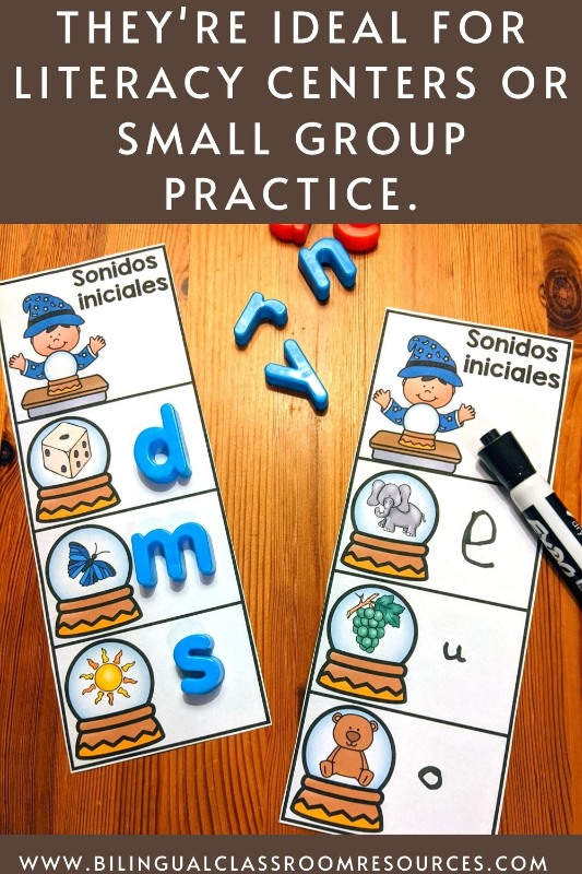 Easy to Prep Activity to Practice Beginning Sounds in Spanish - Sonidos ...