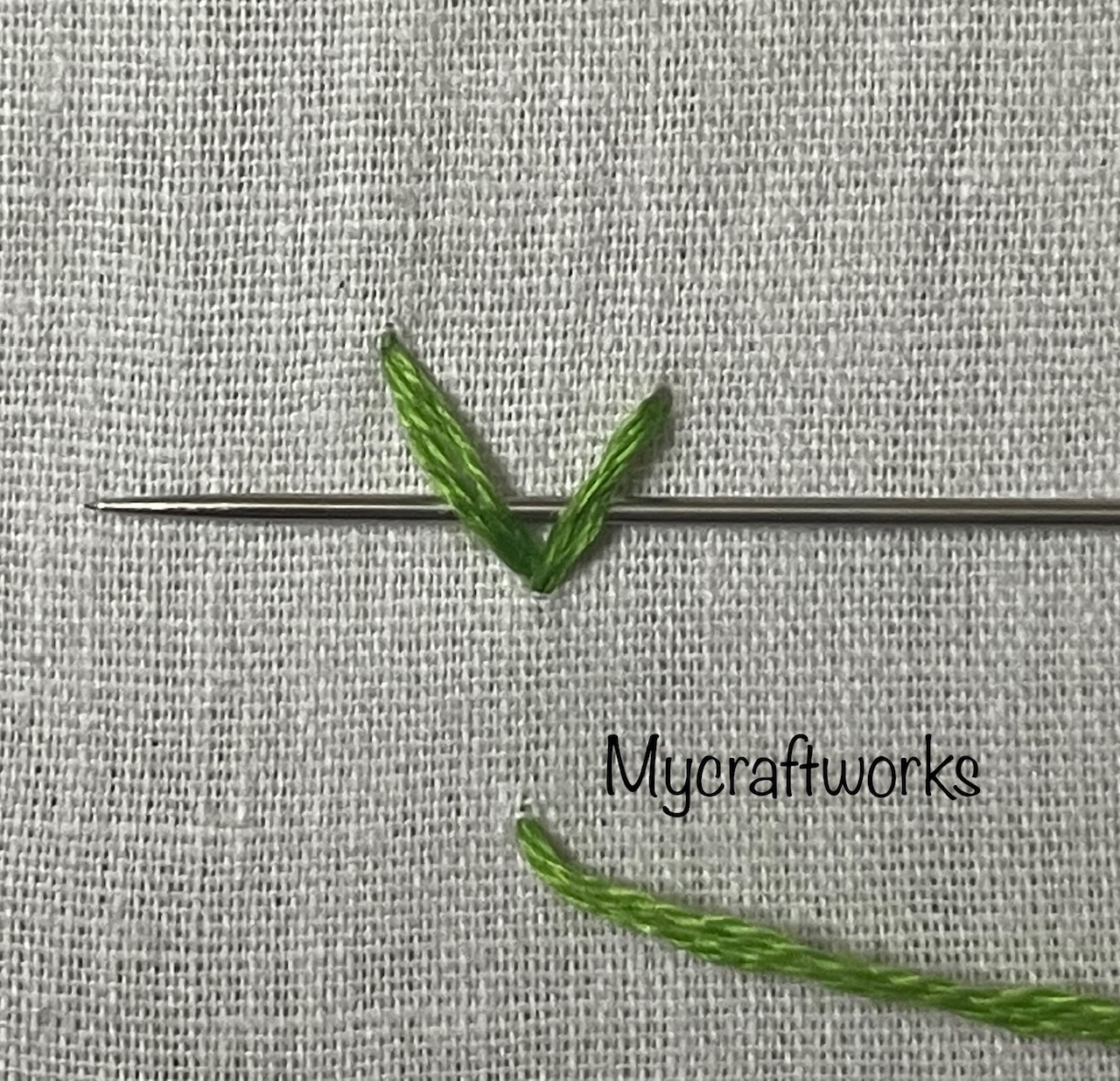 MY CRAFT WORKS: Wheatear Stitch - Embroidery stitch tutorial