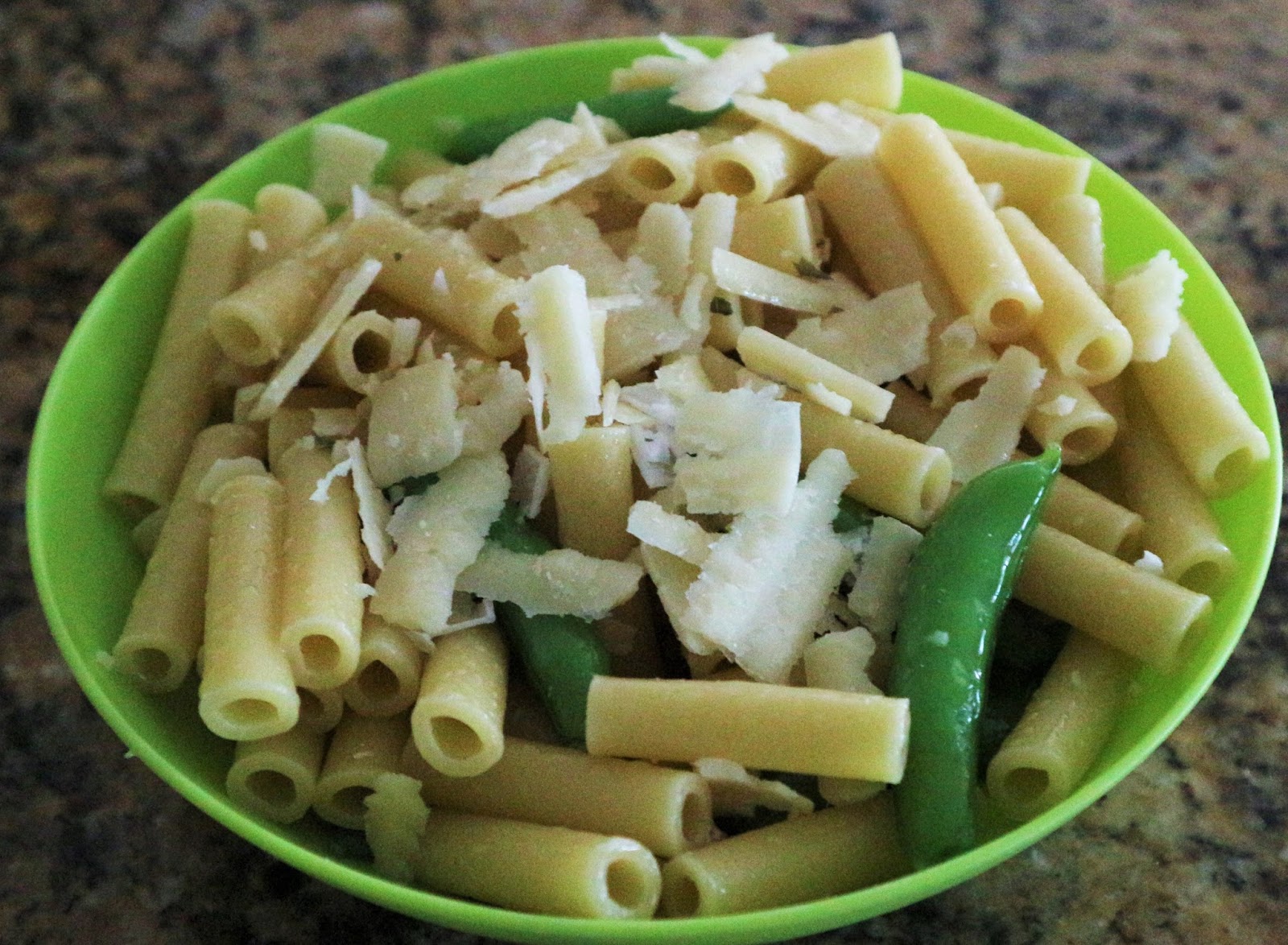 Cookin With Love: Pasta with Snap Peas and Parmesan