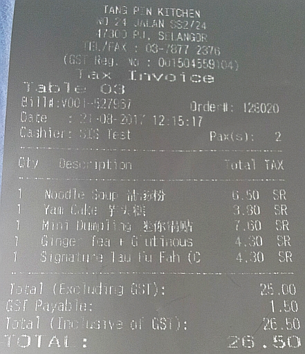 (Eat to Live) or (Live to Eat): Lunch at Tang Pin