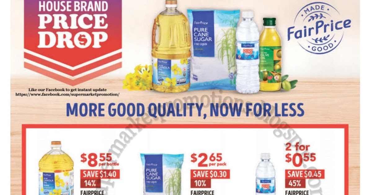 NTUC FairPrice House Brand Price Drop Promotion 11 September - 31 ...
