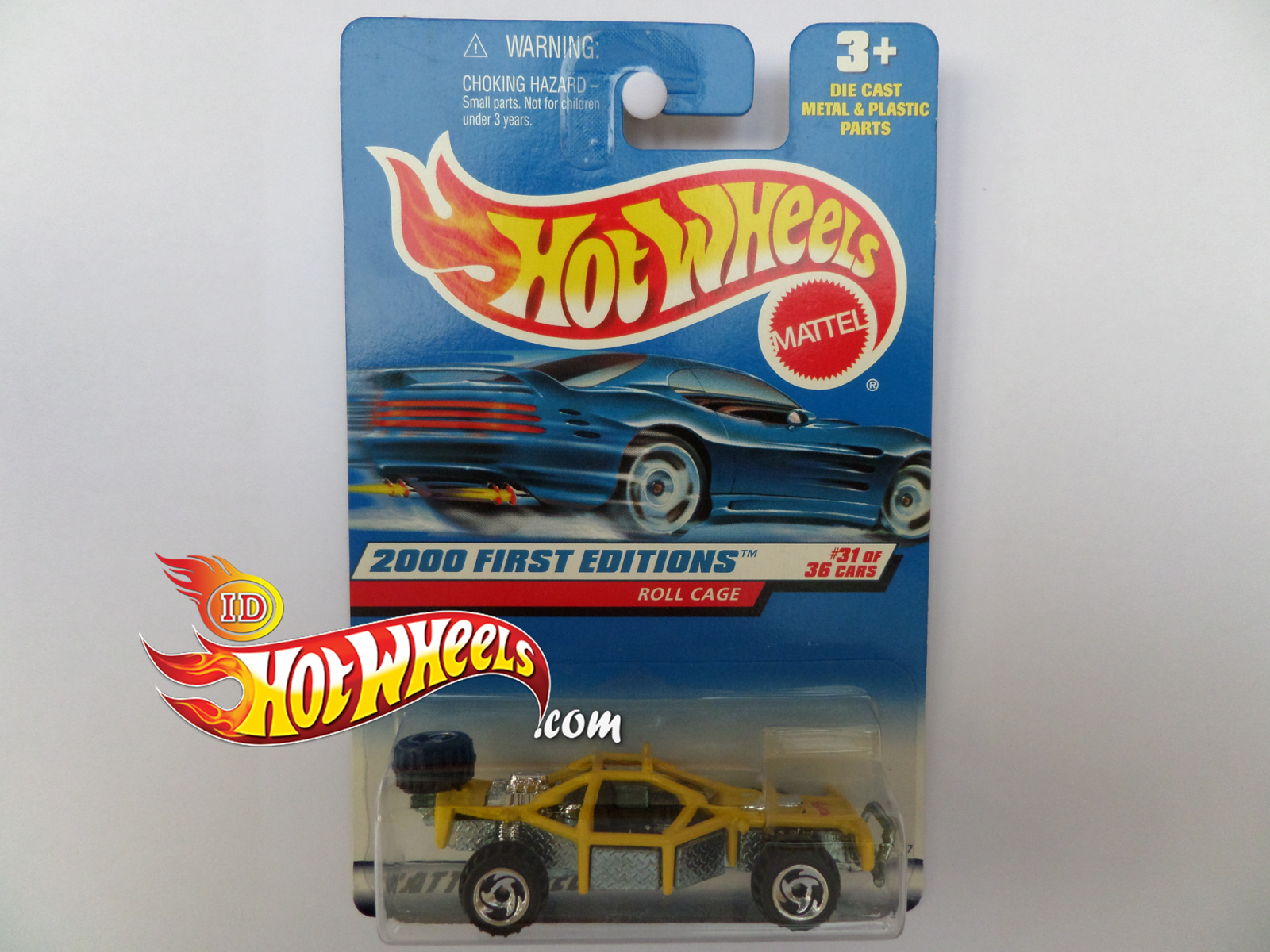 HOT WHEELS 2000 First Editions Roll Cage Yellow | INDOHOTWHEELS